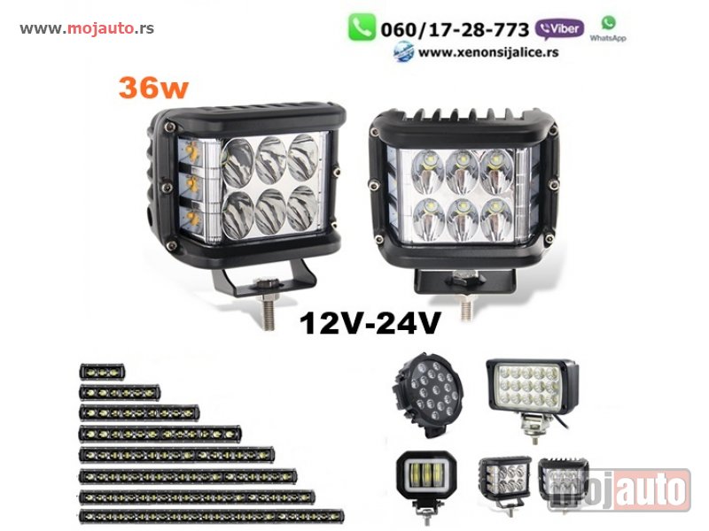 LED FAR 10CM X 9CM 36W RADNI FAR WORKING LIGHT RADNO SVETLO DZIP KVAD PROGRAM