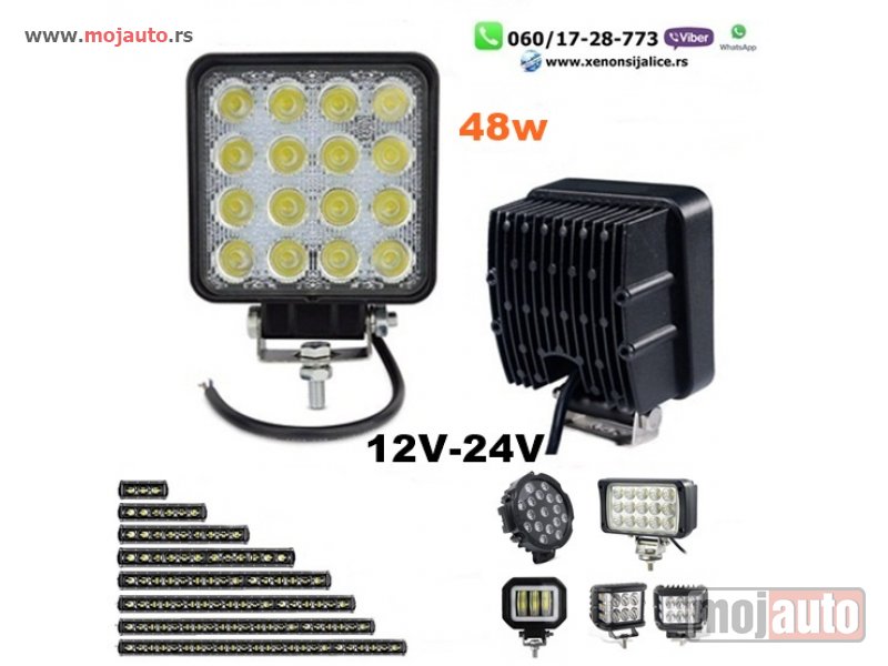 LED FAR 11CM X 11CM 48W RADNI FAR WORKING LIGHT RADNO SVETLO