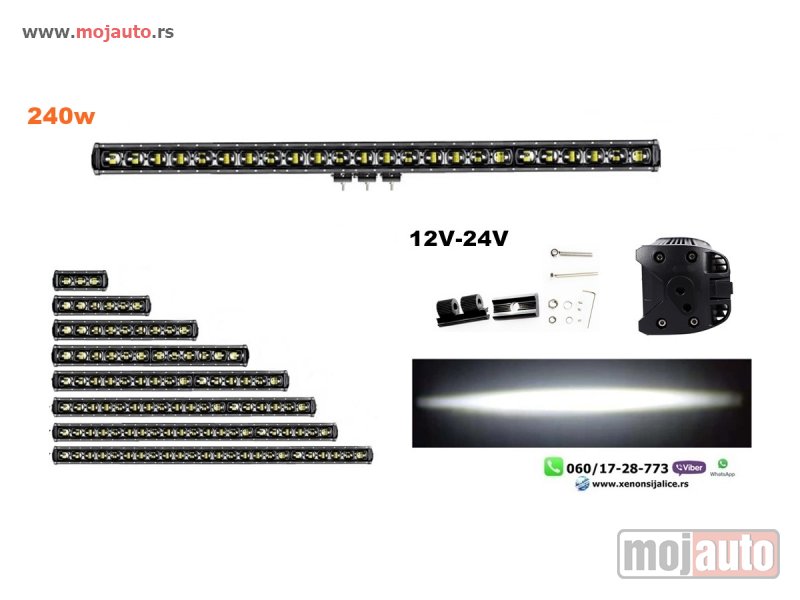 LED BAR 9D 52'' 135CM 240W LED FAR LED RADNI FAR LED WORKING LIGHT