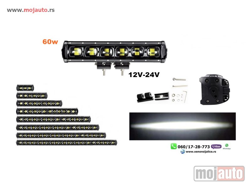 LED BAR 9D 15'' 37CM 60W LED FAR LED RADNI FAR LED WORKING LIGHT