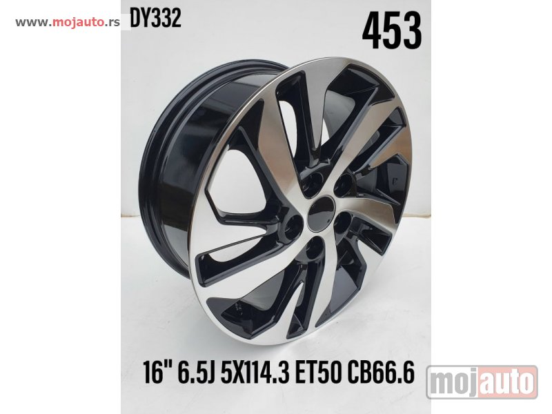 16 alufelne 5x114,3/6,5jota/et50/cb 66,6. odgovara za: kia,hundai,nissan,reno