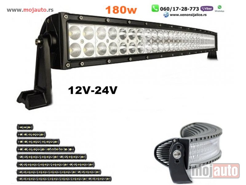 LED BAR KRIVI 32'' 80CM 180W LED FAR LED RADNI FAR LED WORKING LIGHT