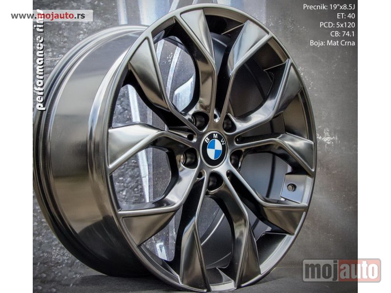 19 alufelne 5x120/8,5jota/et40/cb 74,1. odgovara za bmw x5,x6.