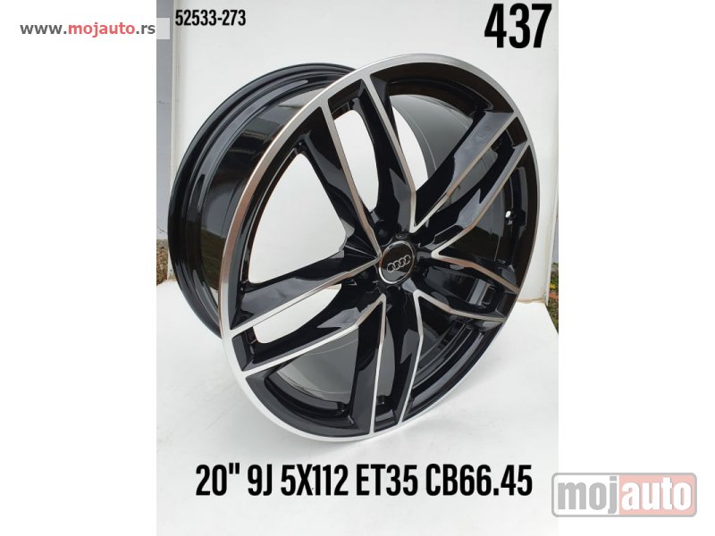 20 alufelne audi 5x112/et35/cb 66,45. dostupne boje crna piano black polish i siva gun metal