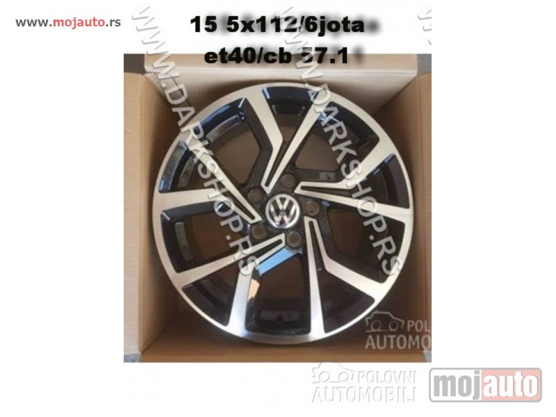 15 alufelne/5*112/6 JOTA/ET 40./cb57.1 za vw golf 5,6,7,7.5 skoda otavija seat audi