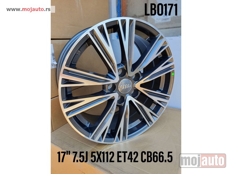 Audi 17 alufelne 5x112/7,5jota/et42/cb 66,6.