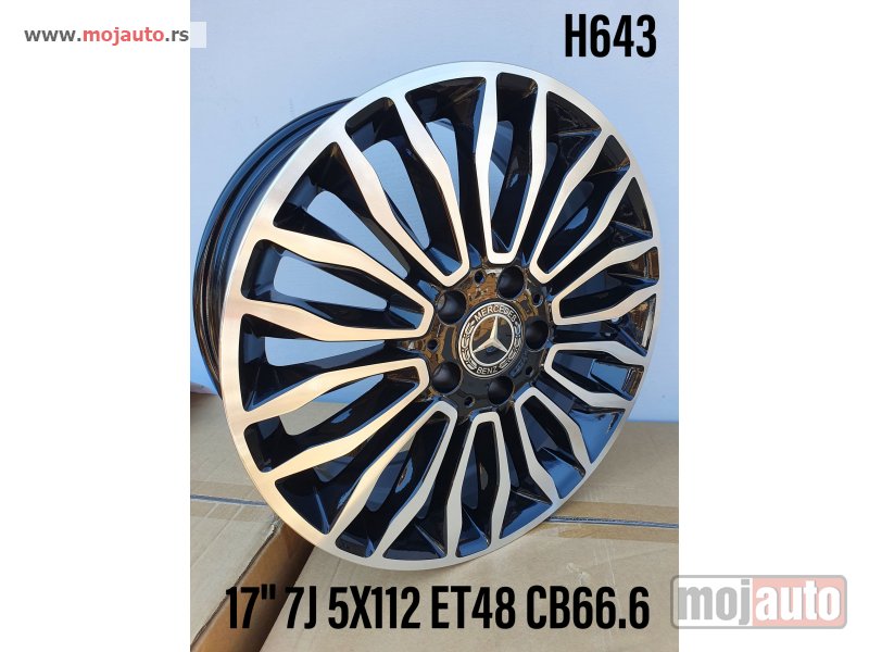 Mercedes 17 alufelene 5x112/7jota/et48/cb 66,6.