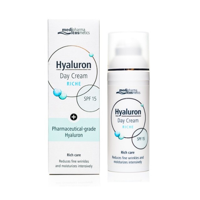 MEDIPHARMA HYALURON RICH - BOGATA DNEVNA KREMA SPF15 50ML
Opis
INFORMACIJE
NALOG
SERVIS
KORISNI LINKOVI