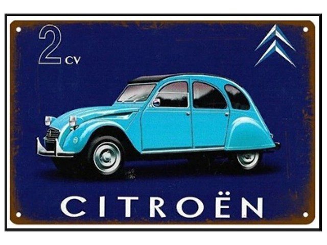 Dekorativna metalna retro tablica - CITROEN