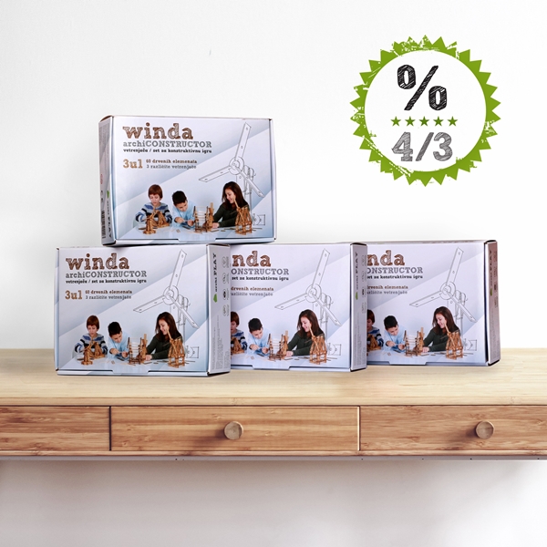 4 za 3 / paket 4 X winda archiCONSTRUCTOR