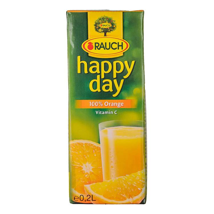 Rauch Happy Day 100 % Orange -Pomorandza 0,2 l