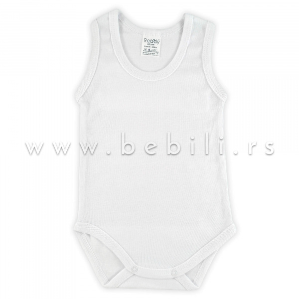 Ready Pamučni Atlet bodi za bebe Beli