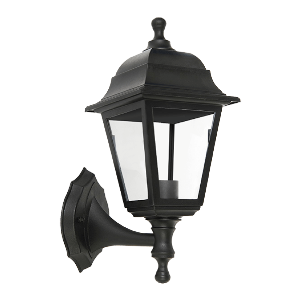 KEVIN LANTERN UPWARD 1XE27 BLACK IP44