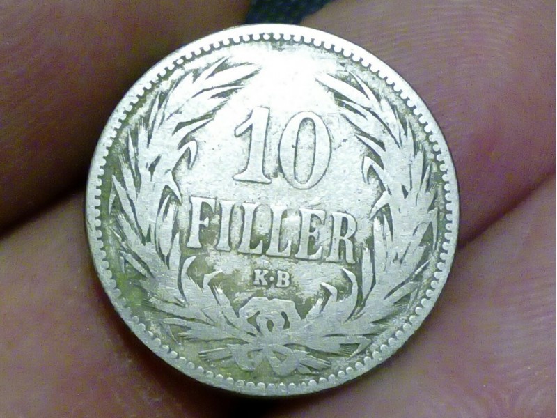 Madjarska, 10 filera 1892