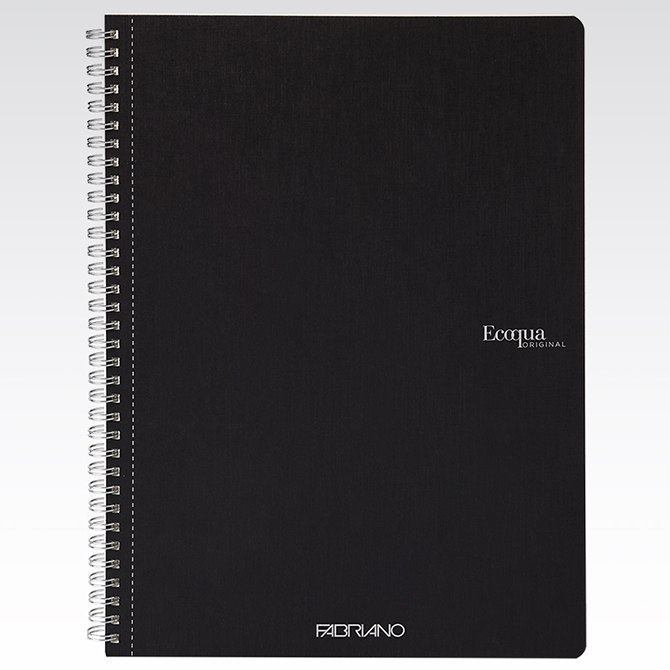 Sveska spirala A4 karo 70L 90g EcoQua Fabriano 19290109 crna (nero)