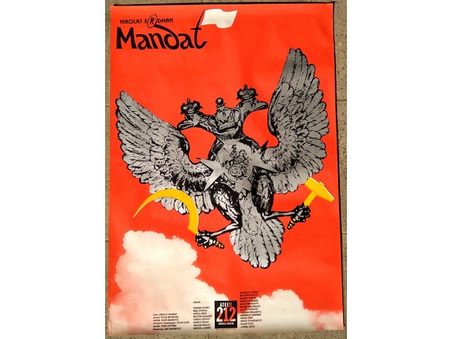 MANDAT (1989) dizajn Peter Pocs PLAKAT Atelje 212