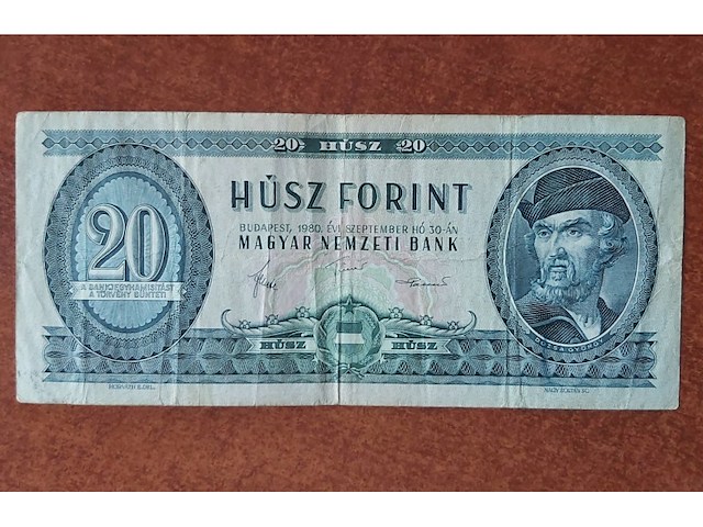 20 FORINT 1980