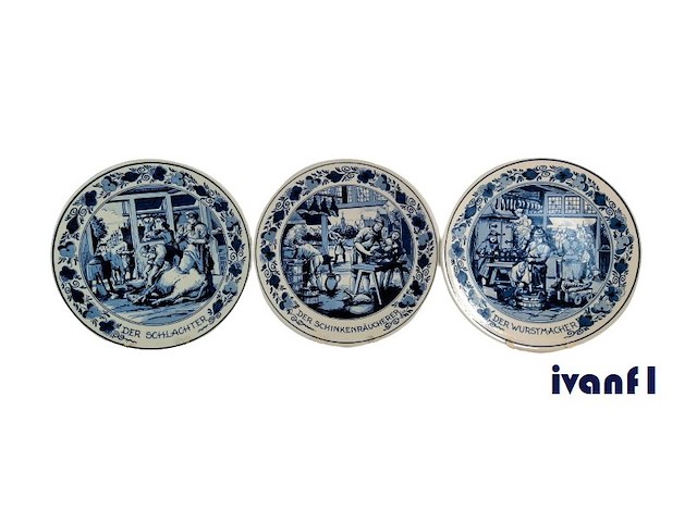 ROYAL GOEDEWAAGEN - Serija zidnih tanjira Delft Blue