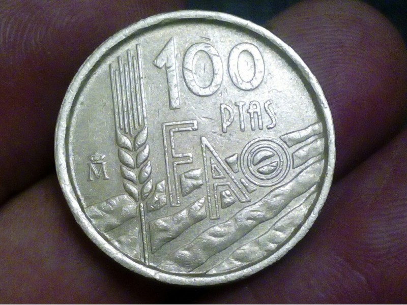 Spanija, 100 pezeta 1995, jubilarac