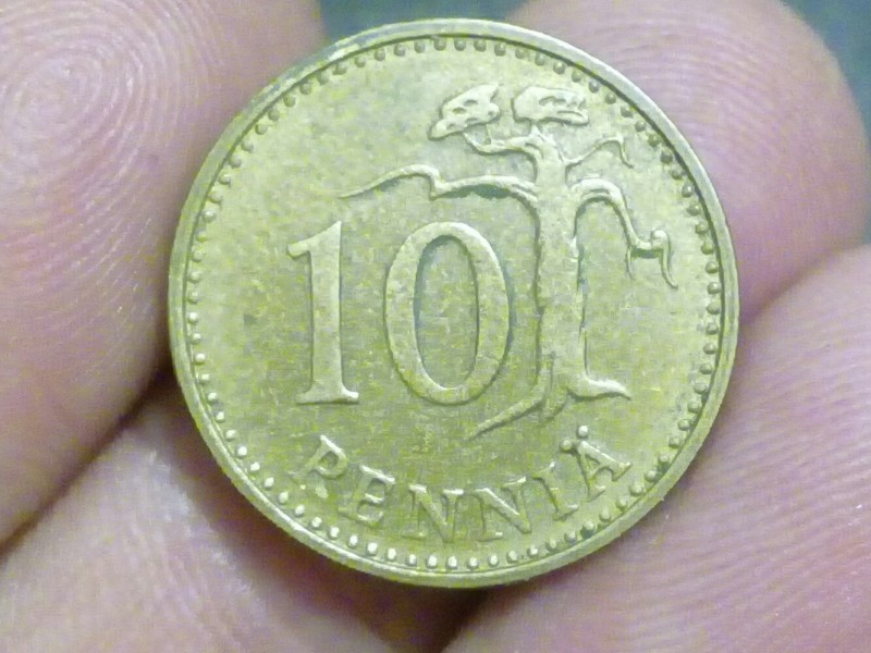 Finska, 10 penia 1963