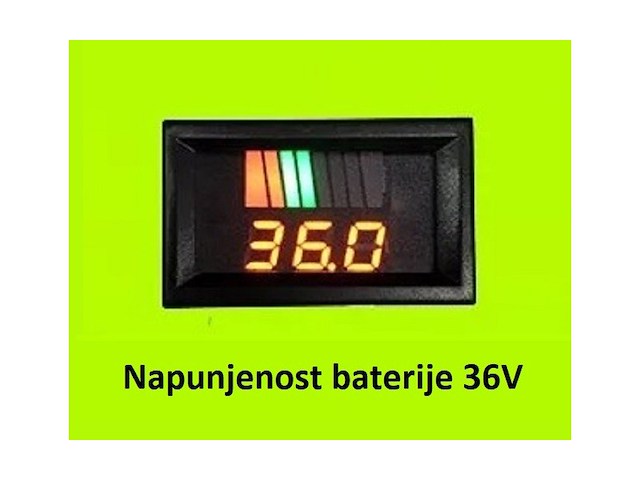 Pokazivac napunjenosti baterije - 36V DC sa naponom