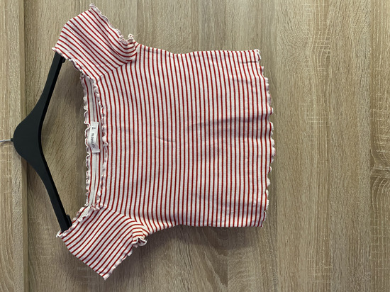 Kratka majica camac izrez na prugice