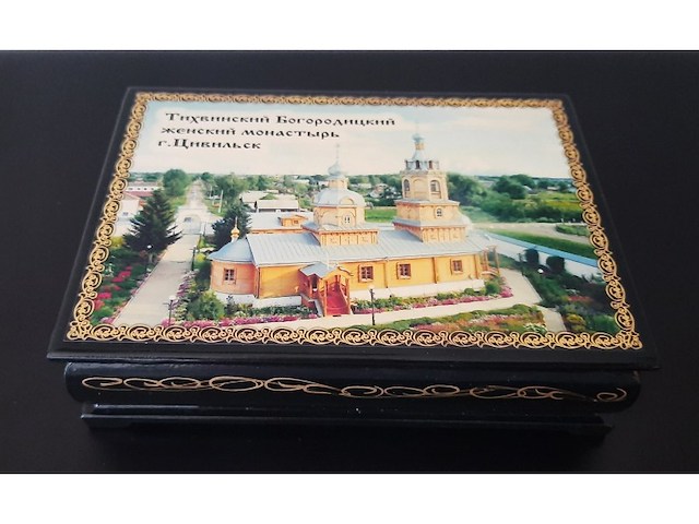 Ruska drvena kutija Tihvinska Bogorodica Civiljsk