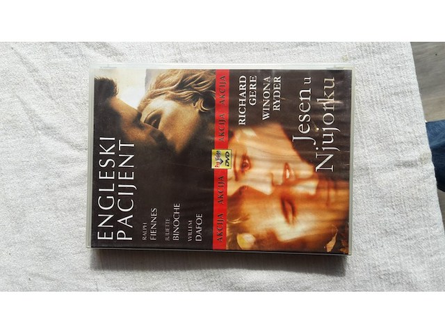 DVD 2.FILMA.ENGLESKI PACIJENT I JESEN U NJUJORKU