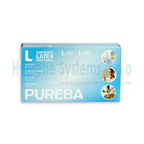 Hygiene Systems Rukavice bez pudera, Latex, L veličina