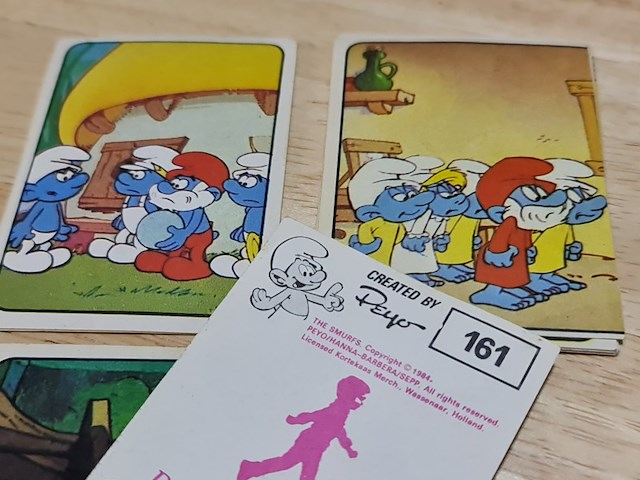 Sličice The Smurfs Štrumpfovi 1982 Panini na komad