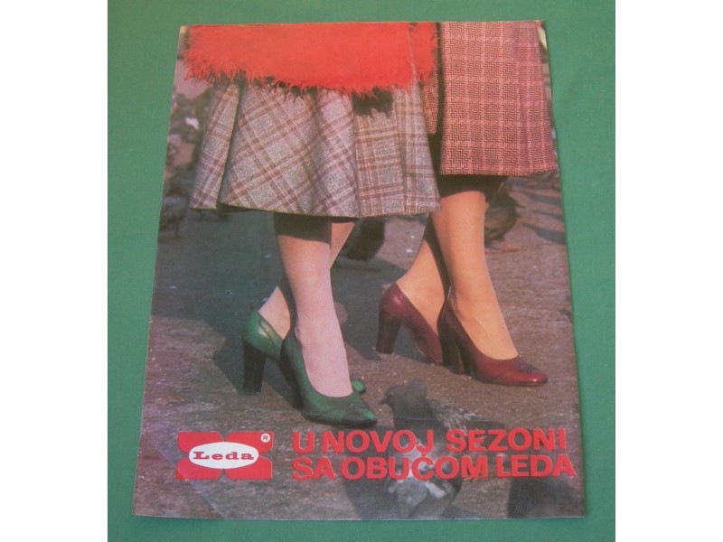 Stara novinska reklama cipele Leda Knjaževac