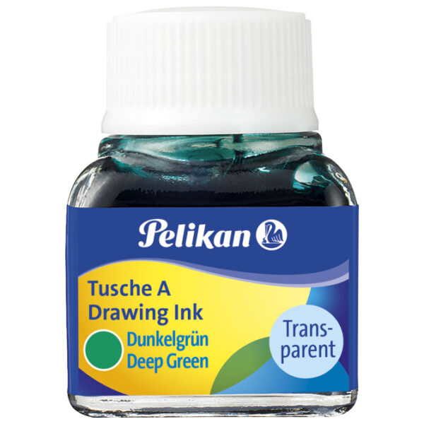 Tuš za crtanje 10ml A 523 7 201566 TAMNO ZELENI, Pelikan