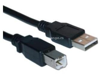 Kabl USB A - USB B M/M 1.8m crni