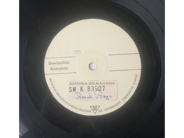 The Beach Boys Today! (LP, Germany) Test pressing