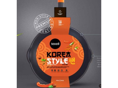 TEXELL Tiganj wok Korea Style 28cm TPKS-W28