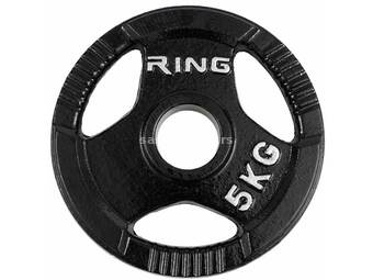 Olimpijski liveni teg sa hvatom 5kg Ring RX PL14-5