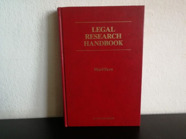 Legal Research Handbook - Douglass T MacEllven