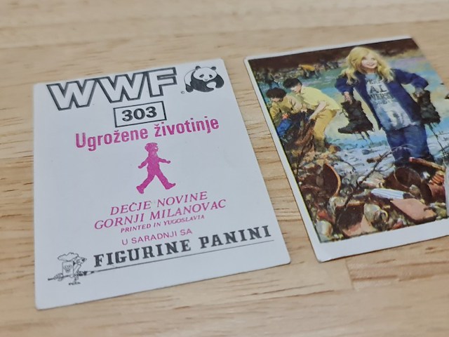 Sličice WWF ugrožene životinje 1986 Panini na komad