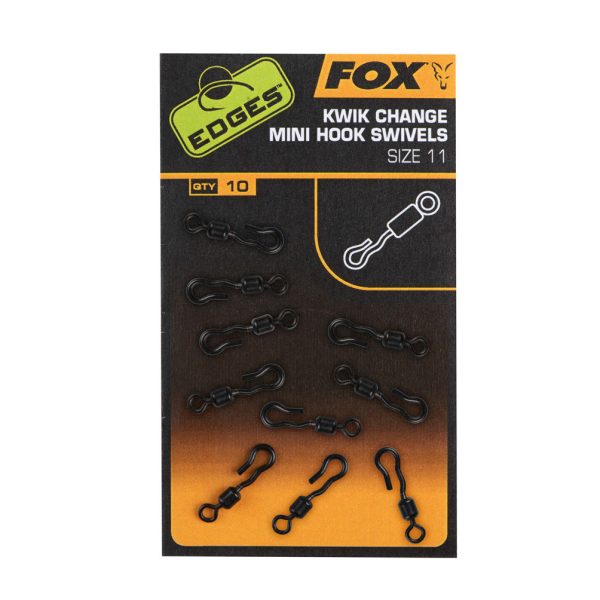 Fox Kwik Change Mini Hook Swivels x10