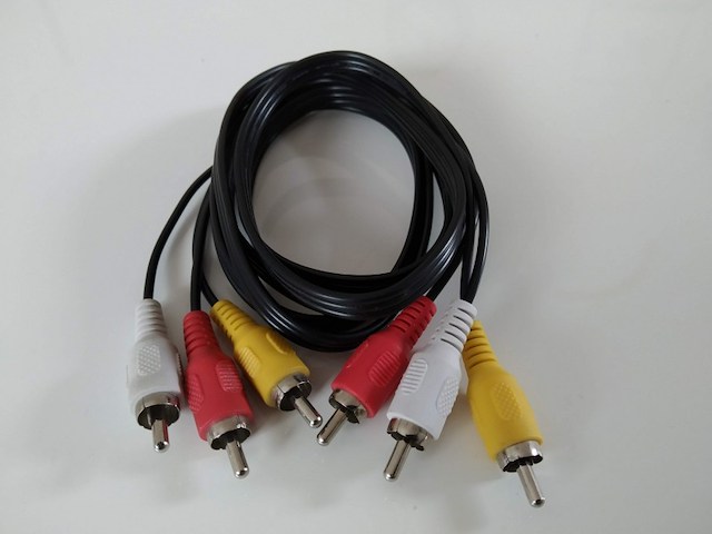 Audio video kabl 3RCA M/M 1,5 m