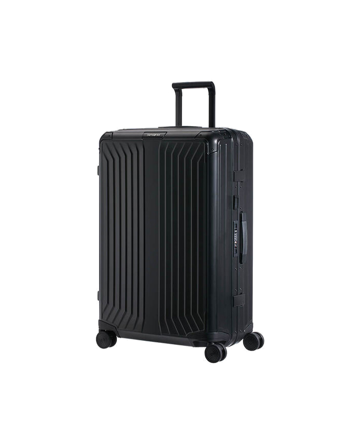 KOFER LITE-BOX ALU-SPINNER 69/25 ALUMINIUM BLACK TROLLEY Samsonite