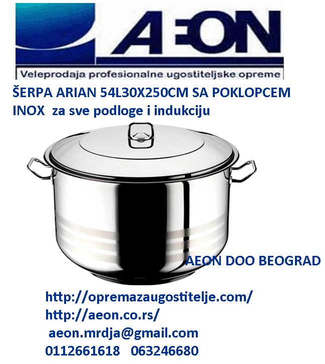 Serpa 54L INOX 50X30cm sa poklopcem