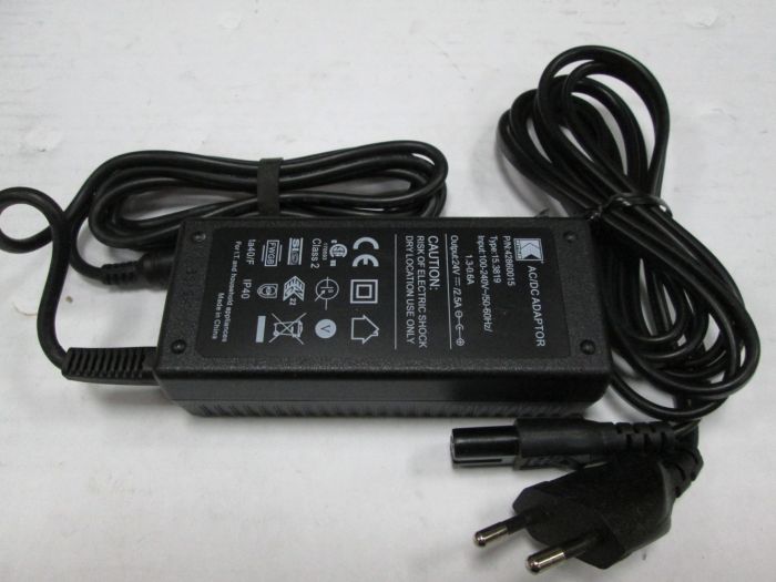 ADAPTER 24V 2500mA 2.5A