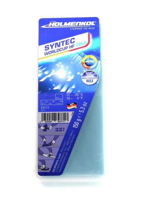 VOSAK ZA SKIJE HOLMENKOL SYNTEC FLUORINE FREE RACING blue (-8°/-15°) 150 g