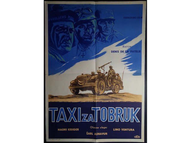 TAXI ZA TOBRUK (1961) Charles Aznavour PLAKAT