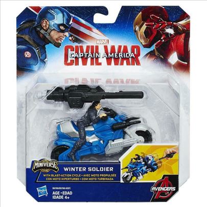 Marvel Winter Soldier With Blast-Action Cycle