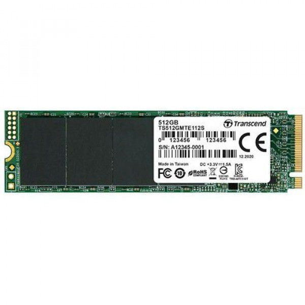 Transcend 512GB M.2 2280 PCIe Gen3x4 NVMe SSD (TS512GMTE112S)