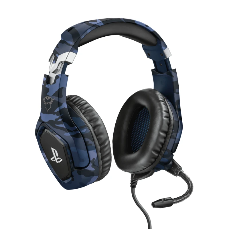 Trust gejmerske slušalice sa mikrofonom GXT488 FORZE-G plavo maskirne