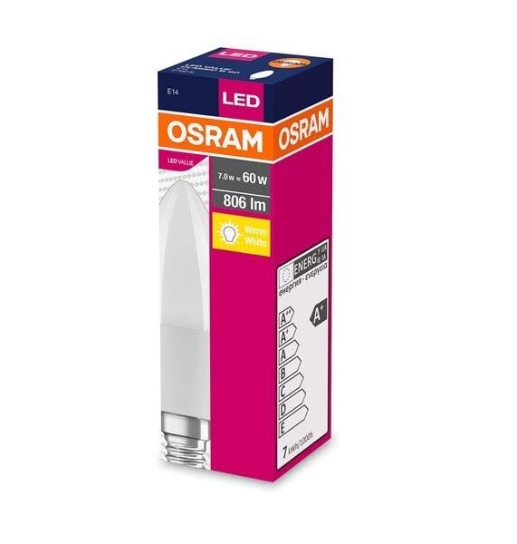 OSRAM C37 E14 7.5W (60W) 2.7K
