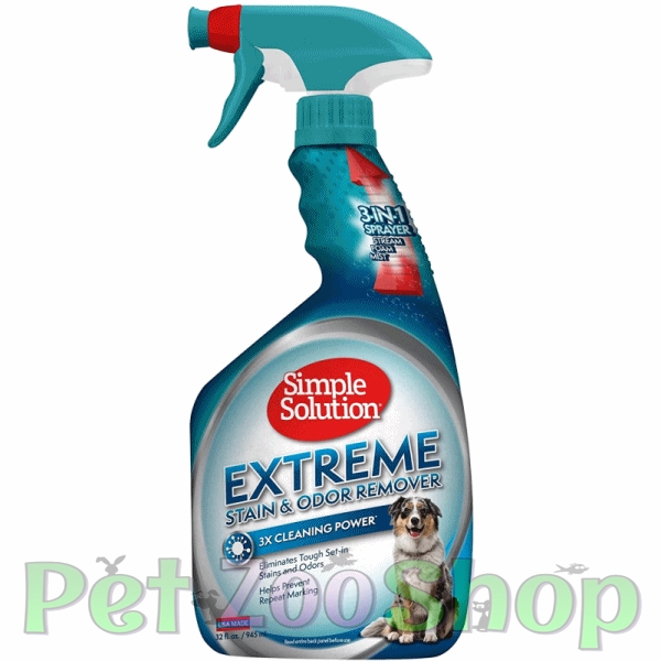 Simple Solution Extreme Stain & Odour Remover Sprej za Pse, 945 ml